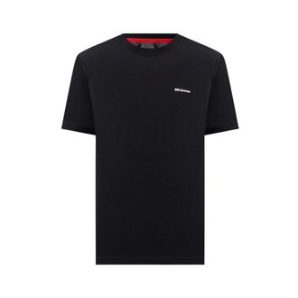 Kiton T-Shirt mit gesticktem Logo - - Tops - Herren - Blau - 2XL