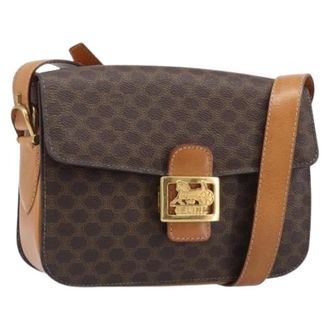 Celine Sac bandouli&egrave;re Macadam Pre-owned - Femme - Pre-owned - Brun - Taille: ONE Size