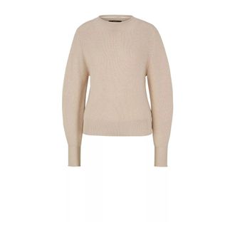 Windsor Pullover mit Rundhalsausschnitt - - Knitwear - Damen - Beige - 2XL