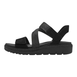 Tamaris Femme, Chaussures, Noir, Taille: 41 EU Sandale &agrave; talon en cuir