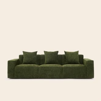 Madura Canap&eacute; 3 Places Dyonis Marlon Vert olive - VERT