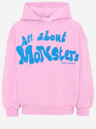 Bobo Choses Cotton Hooded Hoodie - Pink
