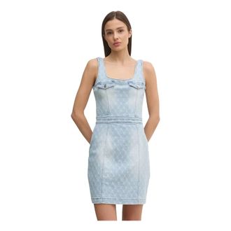 Gaud&igrave; Denimkleid mit Logo - - Dresses - Damen - Blau - L