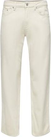 Only & Sons ONSEDGE Loose Ecru 5917 Jeans, Ecru, 34W x 34L