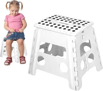 Generico Klapphocker mit einer Kapazit&auml;t von bis zu 150 kg, leichter Sitz, zusammenklappbare Hocker, f&uuml;r den Einsatz in K&uuml;che, Bad, Wohnzimmer, Au&szlig;enbereich, I