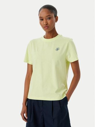 Tommy Hilfiger T-Shirt Logo Embroidery WW0WW48699 Hellgelb Regular Fit
