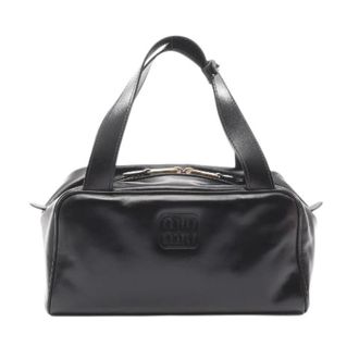 Miu Miu Pre-owned Softy Shine Leder Handtasche - - Pre-owned - Damen - Schwarzk - ONE SIZE