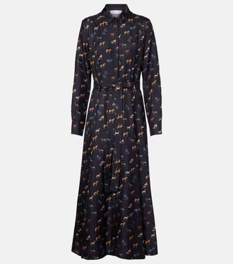 Gabriela Hearst Robe chemise Galway en soie