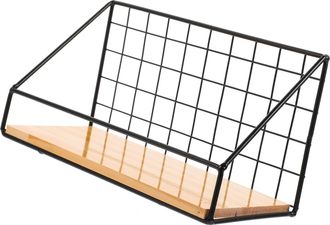 BESPORTBLE Wandregal und Metall Kleines Lagerregal mit Dreieckiger Form f&uuml;r Wohnzimmer und Abstellkammer Inklusive Klebstoff und N&auml;gel f&uuml;r Einfache Montage