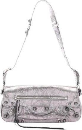 Balenciaga Sac bandouli&egrave;re vintage Pre-owned - Femme - Pre-owned - Gris - Taille: ONE Size