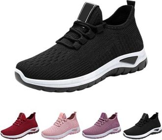 Generic Baskets tendance pour femme - Coupe large - Chaussures de sport confortables - Soutien de la vo&ucirc;te plantaire - En maille respirante - Chaussures ortho