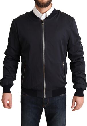 Dolce & Gabbana Schwarze Bomberjacke im klassischen Stil