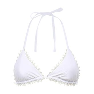 Jacquemus Femme, Maillots de bain, Blanc, Taille: 38 FR Picot Bikini Top