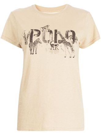 Polo Ralph Lauren t-shirt &agrave; logo imprim&eacute; - Tons neutres