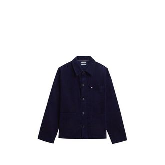 Tommy Hilfiger Surchemise droite col classique c&ocirc;tel&eacute;e en coton