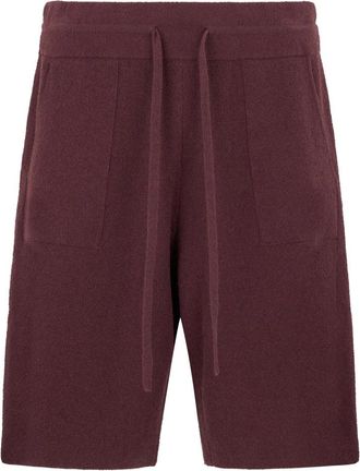 Roberto Collina Homme, Shorts, Rouge, Taille: L Bermuda en &eacute;ponge avec cordon de serrage