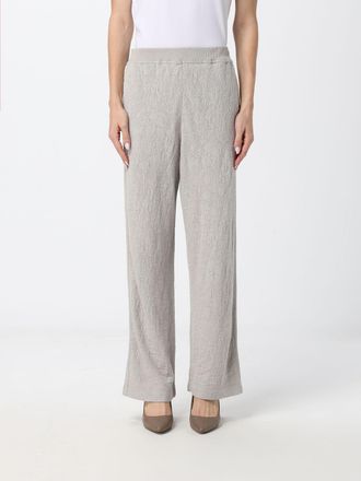Brunello Cucinelli Pantalon droit en tricot de laine et cachemire &agrave; taille &eacute;lastique