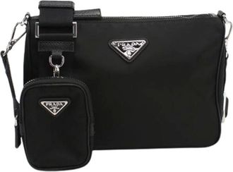 Prada Sac bandouli&egrave;re Pre-owned en nylon - Homme - Pre-owned - Noir - Taille: ONE Size