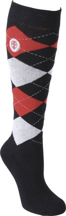Covalliero Damen Brescia Reitstr&uuml;mpfe, Gr.34-36 darkblue/Hibiscus-red