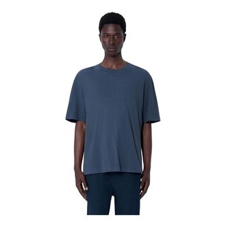 Margaret Howell Klassisches Rundhals-T-Shirt - - Tops - Herren - Blau - M