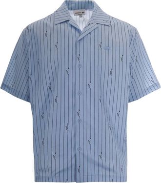 Lacoste Homme, Chemises, Bleu, Taille: M Short Sleeve Shirt