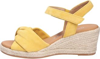 Gabor Femme, Chaussures, Jaune, Taille: 38 1/2 EU Sandale compens&eacute;e