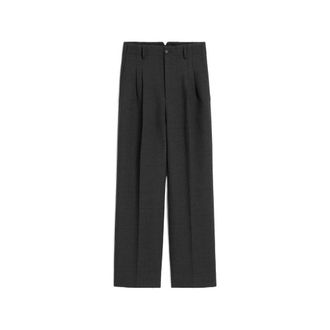 Ami High-waisted Carrot-fit Wool Trousers