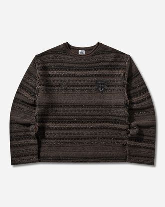 Umbro Fair Isle Crest Crewneck Sweater Black / Brown