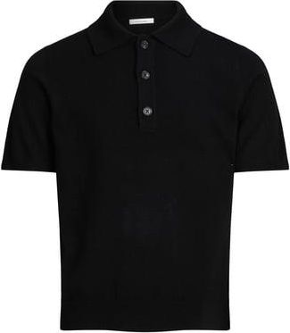 Entire studios Polo &agrave; manches courtes en laine m&eacute;rinos et cachemire