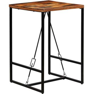 vidaXL Table de bar Bois de r&eacute;cup&eacute;ration massif 70x70x106 cm Vidaxl
