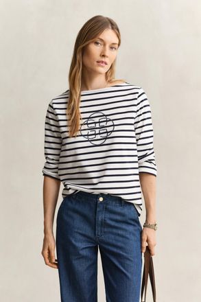 GANT Damen Shirt mit Dreiviertel&auml;rmeln (XXL) EVENING Blau