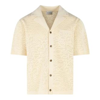 Dr&ocirc;le de Monsieur Homme, Chemises, Beige, Taille: XL Maille Cotton Shirt