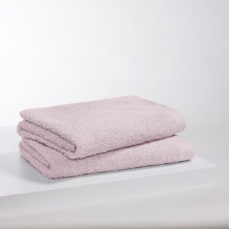 s.Oliver 2 TLG Duschtuch Set 70x140cm - 100% Baumwolle, 600 g/m&sup2;, weich & saugstark, Doppelpack Duscht&uuml;cher rosa