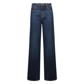 Frame Denim Femme, Jeans, Bleu, Taille: W25 Jean Jambe Large avec Revers