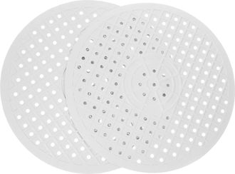 Pretyzoom Runde Silikonmatte für Spüle, 30 cm, 2 Stück, rutschfest, für Spüle, mit Abflussloch, Silikonmatte zum Trocknen von Geschirr