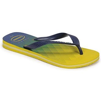 Havaianas Brasil Fresh, Tongues Mixte,Jaune (Jaune Citrus/Marine),39/40 EU