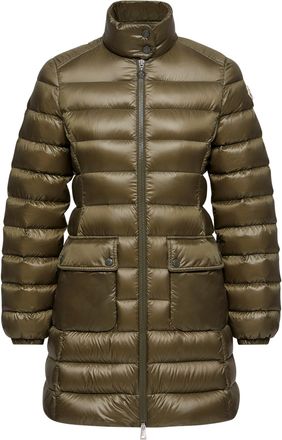 Moncler Moncler Genet Long Down Jacket, Women, Green, Size: 00