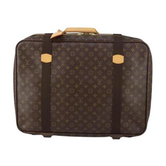 Louis Vuitton unisex, Pre-owned, Brun, Taille: ONE Size Pre-owned Valise &agrave; Roulettes en Toile Enduite Monogram