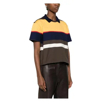 Versace Gestreiftes Poloshirt - - Tops - Damen - Mehrfarbig - L