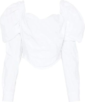 Vivienne Westwood Femme, Blouses et Chemises, Blanc, Taille: 36 FR Sunday Corset Top