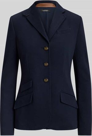 Lauren Ralph Lauren Longline Kurzblazer mit Kontrastlederdetails