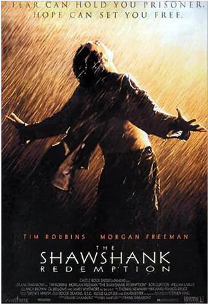 1art1 Die Verurteilten Poster Rain, Tim Robbins, Morgan Freeman Plakat | Bild 98x68 cm