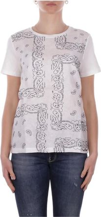 Max Mara Femme, Tops, Blanc, Taille: 38 FR Logo Back Blouse