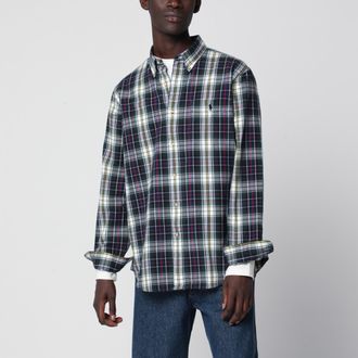 Polo Ralph Lauren Marinegr&uuml;nes Tartan-Oxford-Baumwollhemd