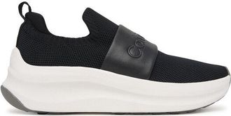 Calvin Klein Sneakers Chunky Run Slipon Knit Logo Tape HW0HW03261 Schwarz
