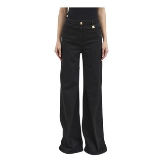 Elisabetta Franchi Palazzo Jeans - - Jeans - Damen - Schwarzk - W25