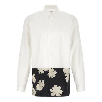 Dries Van Noten Homme, Chemises, Blanc, Taille: M Capero Cotton Poplin Shirt