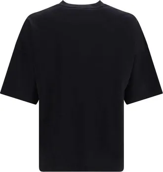 Palm Angels Mens Black Cotton T-Shirt