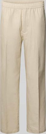 Calvin Klein Regular Fit Leinenhose aus Leinen-Baumwoll-Mix
