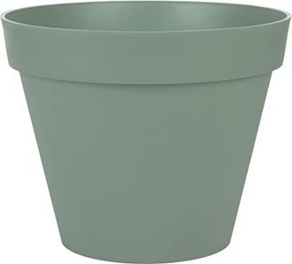 Eda Blumentopf, rund, Toskana, Ø 40 cm, Volumen 23 l, Ø 39,5 x H.31 cm, Lorbeergrün